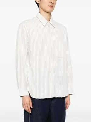 CRAIG GREEN Stripe-embroidered Cotton Shirt