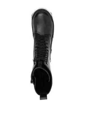 Balenciaga Bulldozer Lace-up Platform Boots - Black