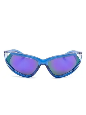 Balenciaga Shield-frame Sunglasses - Blue