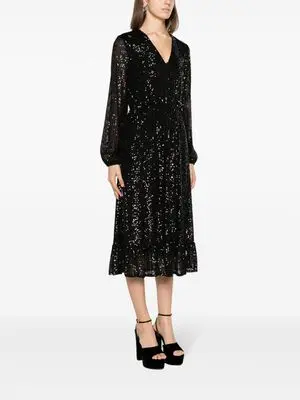TWINSET Sequin-embellished Midi Dress