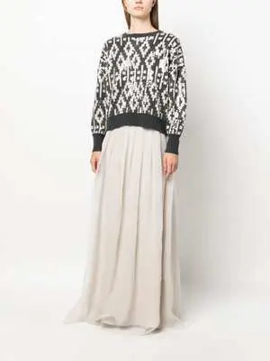 Brunello Cucinelli Sequin-embellished Printed Sweatshirt