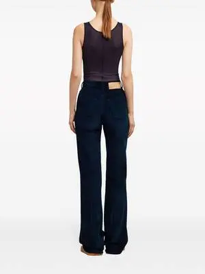 AMI Paris Semi-sheer Tank Top - Blue