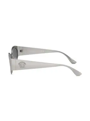 Versace Logo-plaque Sunglasses - Silver