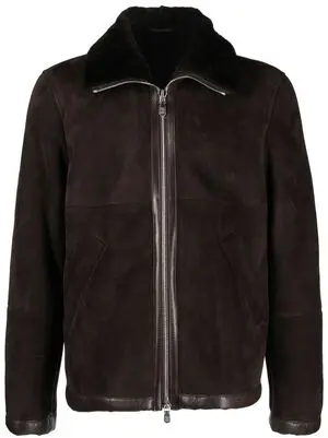 Brunello Cucinelli Fur-lining Leather Jacket
