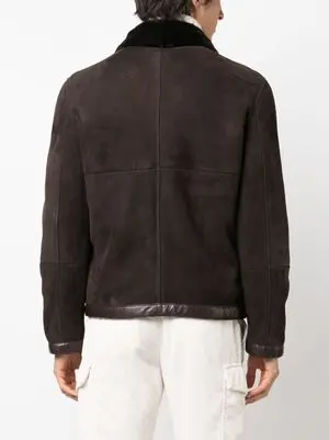 Brunello Cucinelli Fur-lining Leather Jacket