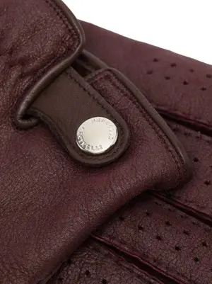 Brunello Cucinelli Perforated Leather Gloves