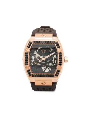 Philipp Plein The Skeleton Crystal-accented 44mm - Black