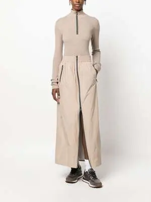 Brunello Cucinelli Ribbed-knit Zip-up Jumper