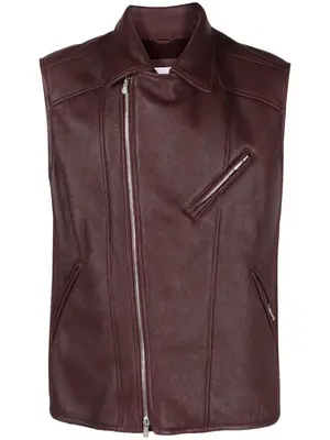 Brunello Cucinelli Sheepskin Biker Vest