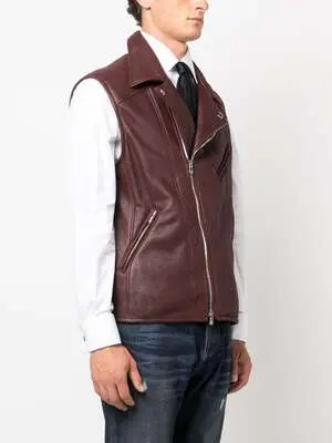 Brunello Cucinelli Sheepskin Biker Vest