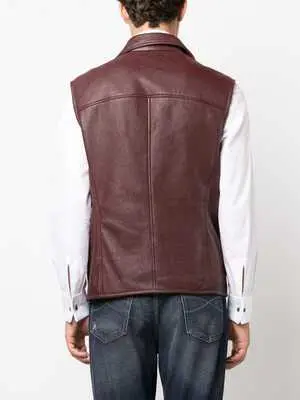 Brunello Cucinelli Sheepskin Biker Vest
