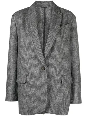 Brunello Cucinelli Single-breasted Wool Blazer