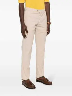 LARDINI Slim-fit Cotton Blend Chinos