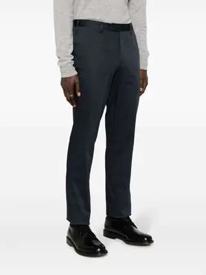 LARDINI Tailored Cotton Blend Trousers - Blue