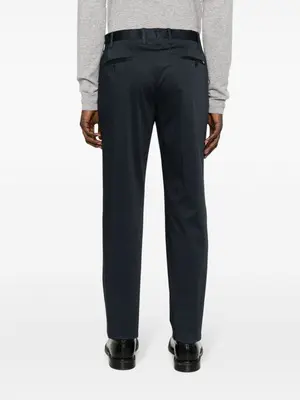 LARDINI Tailored Cotton Blend Trousers - Blue