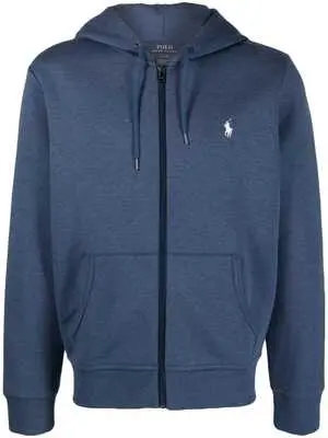 Polo Ralph Lauren Polo Pony-embroidered Zip-up Hoodie - Blue