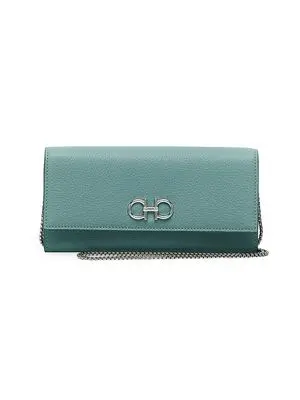 FERRAGAMO Gancini Soft Wallet-on-chain Lucky Charm