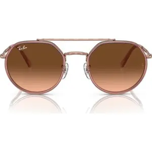 Ray-ban 53mm Irregular Sunglasses - Copper