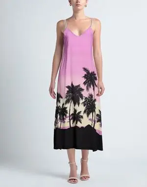 Palm Angels Midi Slip Dress - Pink