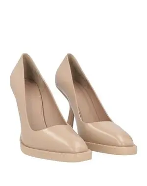 FERRAGAMO Pumps In Calfskin With Geometric Heel - Beige