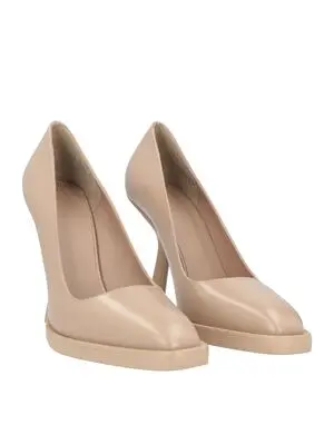 FERRAGAMO Pumps In Calfskin With Geometric Heel - Beige