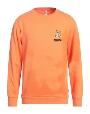 Moschino Sweatshirt In Cotton And Elastane - Orange