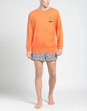 Moschino Sweatshirt In Cotton And Elastane - Orange