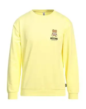 Moschino Sweatshirt In Cotton And Elastane - Yellow