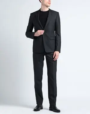 Emporio Armani Suit Steel Size Virgin Wool, Polyester