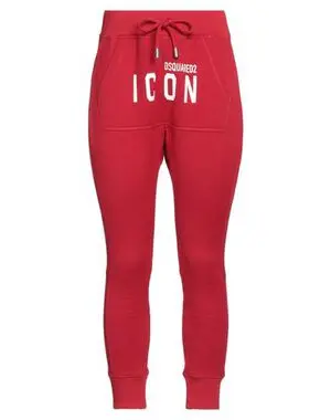 Dsquared2 Cotton Fleece Track Pants - Red