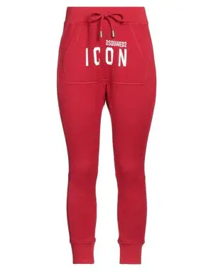 Dsquared2 Cotton Fleece Track Pants - Red