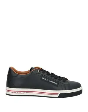 Dolce & Gabbana Leather Low-top Sneakers - Black