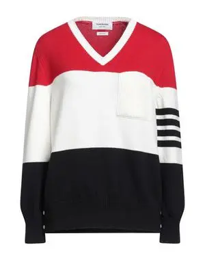 Thom Browne Knitted V-neck Sweater