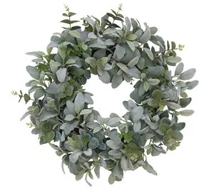 PULEO INTERNATIONAL 22' Lambs Ear Wreath - One-color