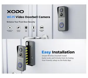 XODO Smart Video Doorbell Wi-fi 2k Hd Wireless Ecurity Camera