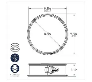 NORDICWARE Colors 9' Springform Pan