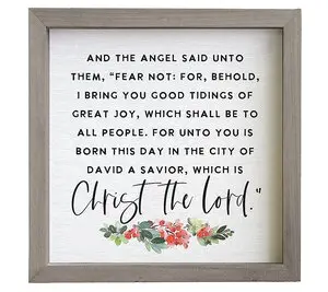 SINCERE SURROUNDINGS Sincere Surrounding. 10' Christ The Lord Holly Rustic Frame - One-color