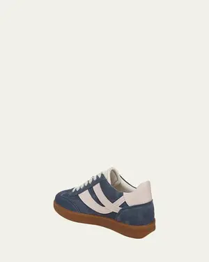 Vince Oasis Leather Sneakers - Huntington Blue/pink