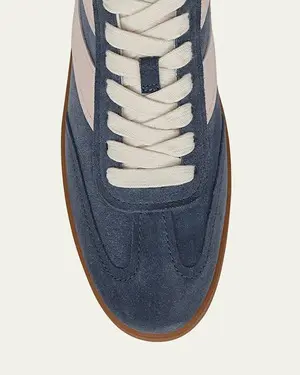 Vince Oasis Leather Sneakers - Huntington Blue/pink