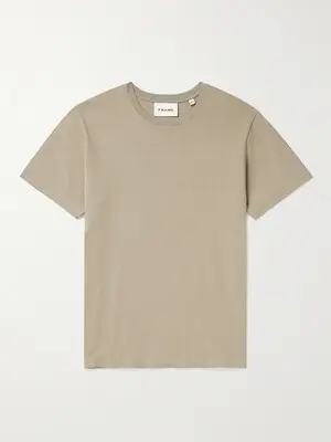 FRAME Cotton-jersey T-shirt - Neutrals