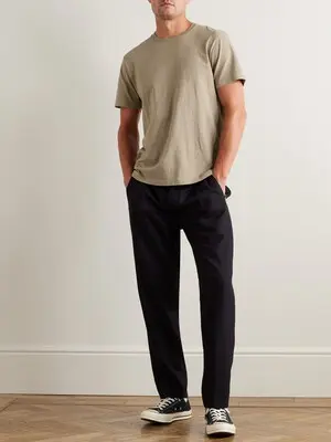 FRAME Cotton-jersey T-shirt - Neutrals