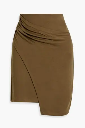 Vince Draped Jersey Mini Skirt