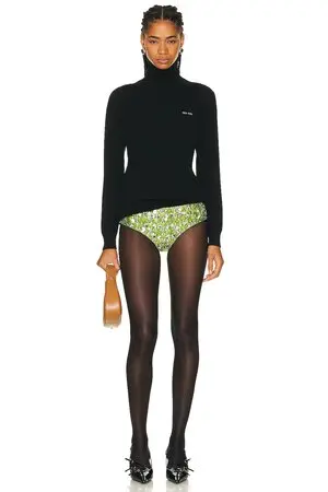 Miu Miu Abstract Underwear In Green