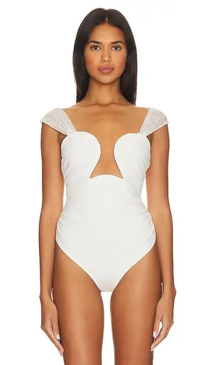 Free People Double Take Corset Bodysuit