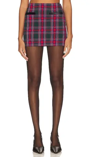 Pink Plaid Skirts