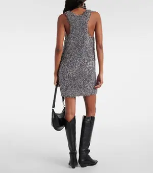 Isabel Marant Étoile Windy Metallic Knit Minidress