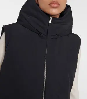 JIL SANDER Oversized Hooded Down Vest