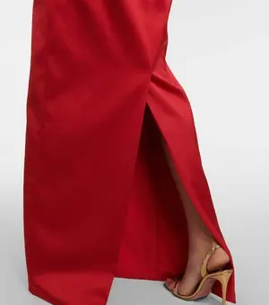 Carolina Herrera Caped Satin Gown