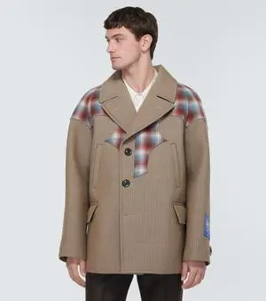 MAISON MARGIELA X Pendleton Oversized Pea Coat