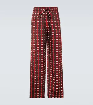WALES BONNER X Lubaina Himid Checked Pants - Multicoloured
